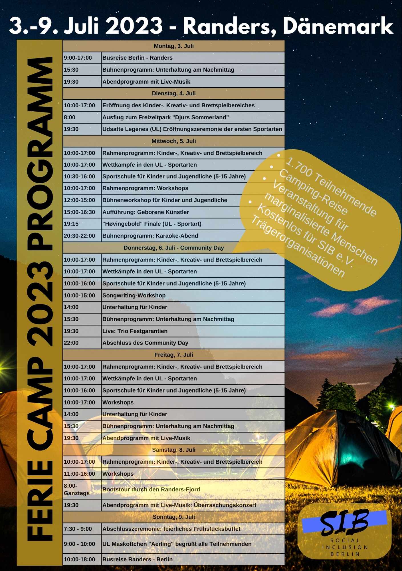 Ferien Camp Dänemark 2023